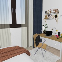 Dorm room - Free Online Design | 3D Floor Plans by Planner 5D