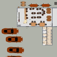 Cafe - Free Online Design | 3D Cafe Floor Plans by Planner 5D