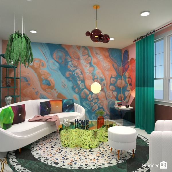Bubble gum interior - Free Online Design | 3D House Ideas - by Planner 5D