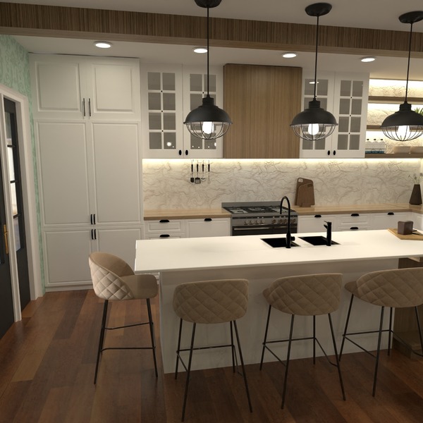 Kitchen and living - Free Online Design | 3D House Ideas - by Planner 5D