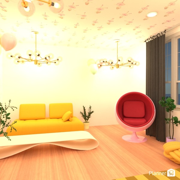 Bubble gum interior - Free Online Design | 3D House Ideas - by Planner 5D
