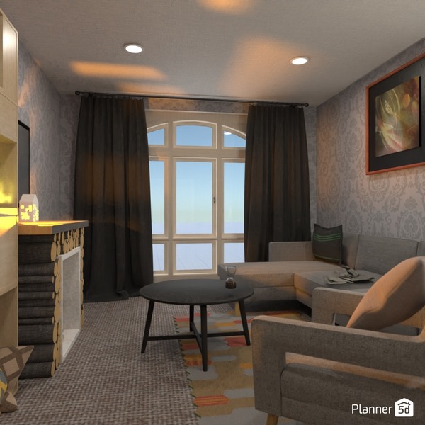 Cozy Living Room - Free Online Design | 3D House Ideas - by Planner 5D