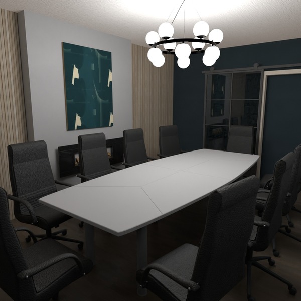 Gonzalez Conference Room Modern Fireplace - Free Online Design | 3D ...