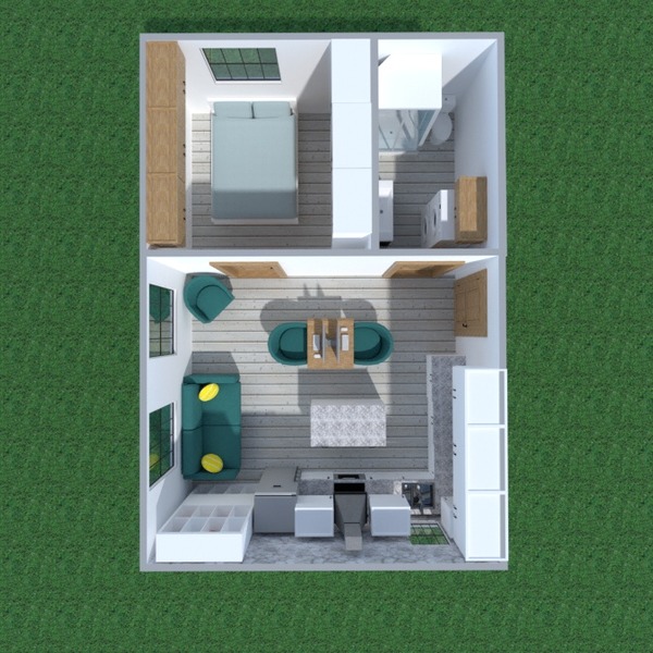 430 sq ft model - Free Online Design | 3D House Ideas - by Planner 5D