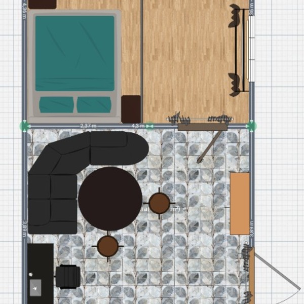 спальня 2 - Free Online Design | 3D House Ideas - by Planner 5D