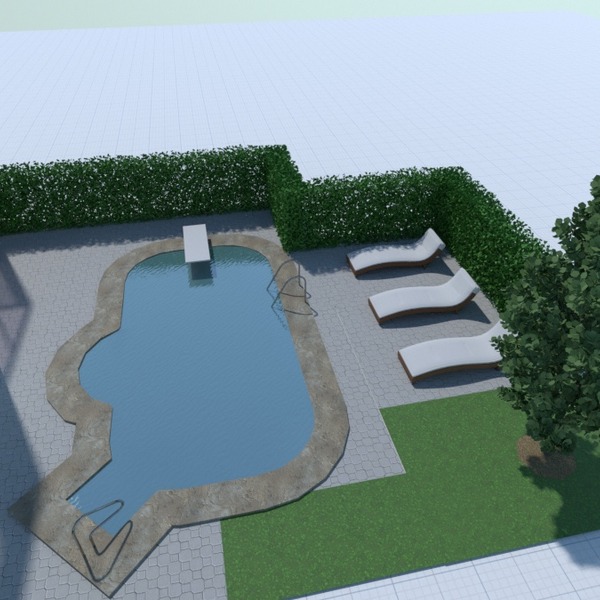 relaxing pool - Free Online Design | 3D House Ideas - by Planner 5D