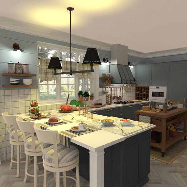 Country Kitchen - Free Online Design | 3D House Ideas - by Planner 5D