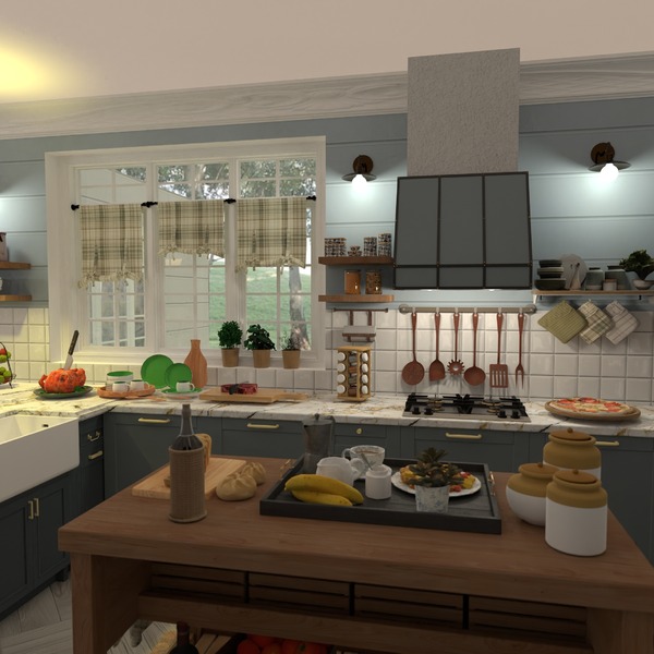 Country Kitchen #3 - Free Online Design | 3D House Ideas - by Planner 5D