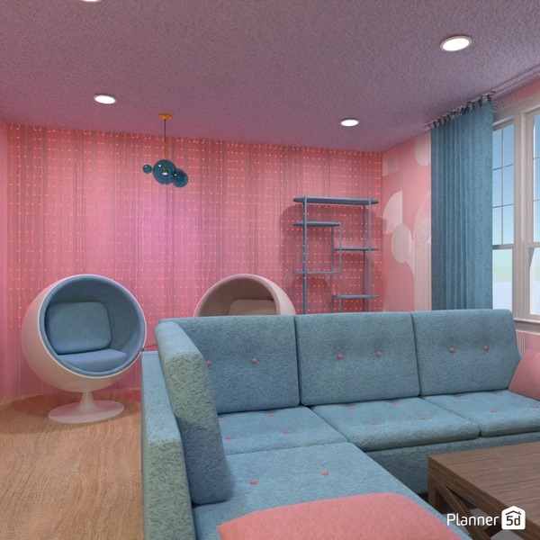 Bubble gum interior - Free Online Design | 3D House Ideas - by Planner 5D
