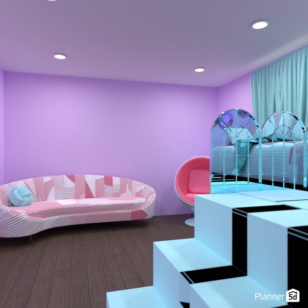 Bubble gum interior - Free Online Design | 3D House Ideas - by Planner 5D