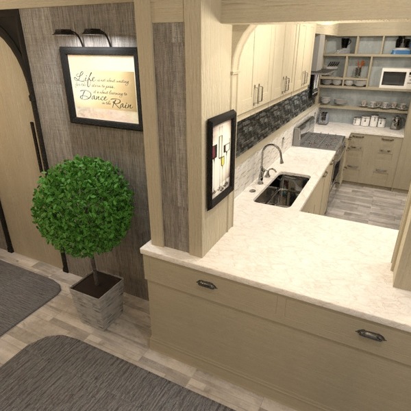 Entry hall kitchen - Free Online Design | 3D House Ideas - by Planner 5D