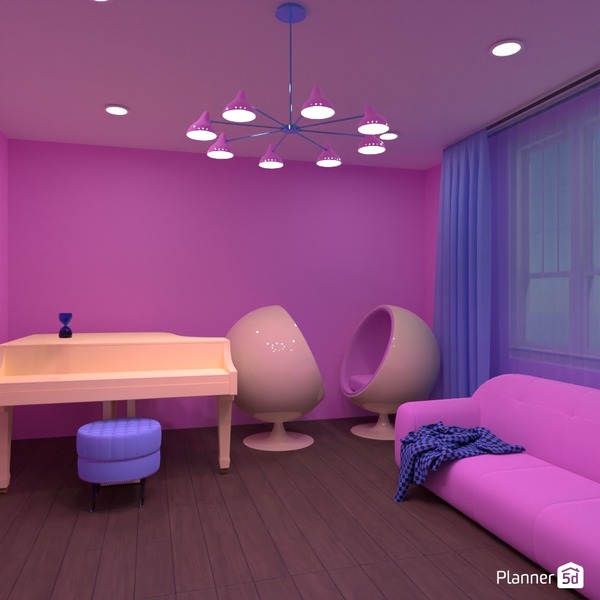 Bubble gum interior - Free Online Design | 3D House Ideas - by Planner 5D