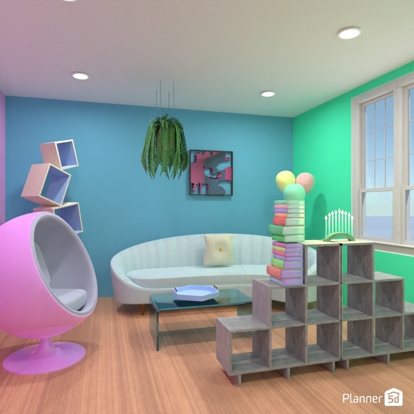 Bubble gum interior - Free Online Design | 3D House Ideas - by Planner 5D
