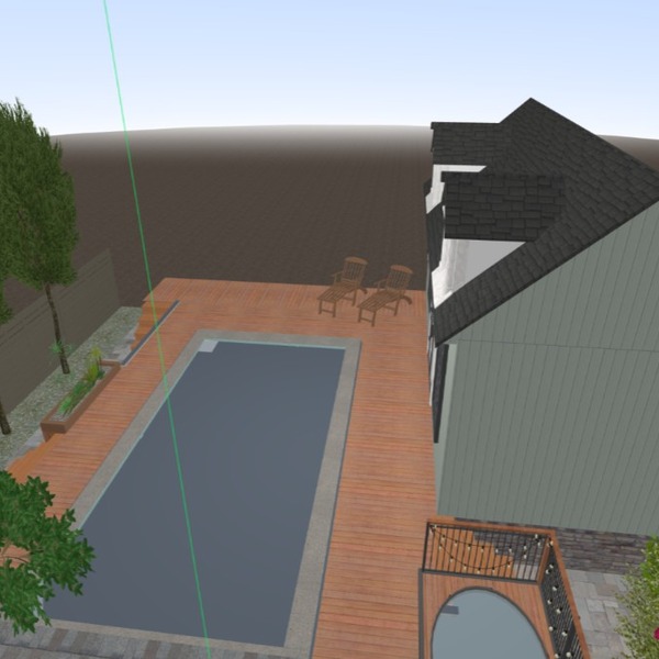 Terrace with pool - Free Online Design | 3D House Ideas - by Planner 5D