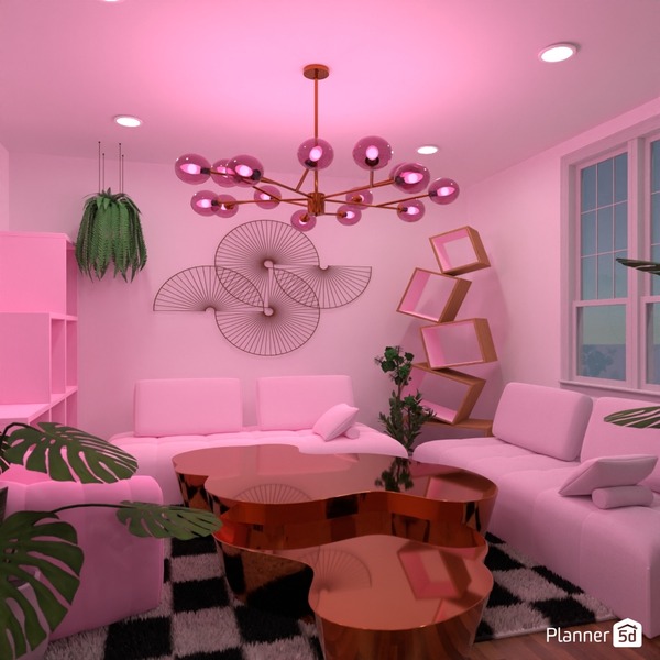 Bubble gum interior - Free Online Design | 3D House Ideas - by Planner 5D