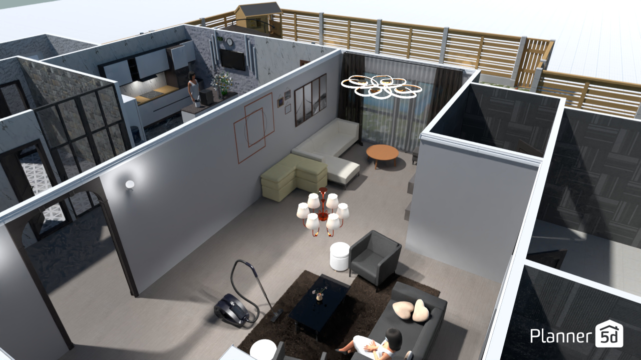 Project #21 - Free Online Design | 3D Lighting Floor Plans by Planner 5D