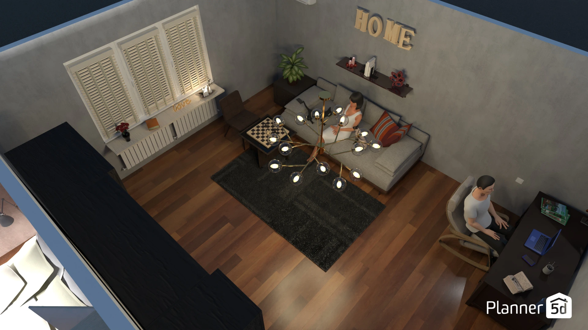 frfrf - Free Online Design | 3D Kitchen Floor Plans by Planner 5D