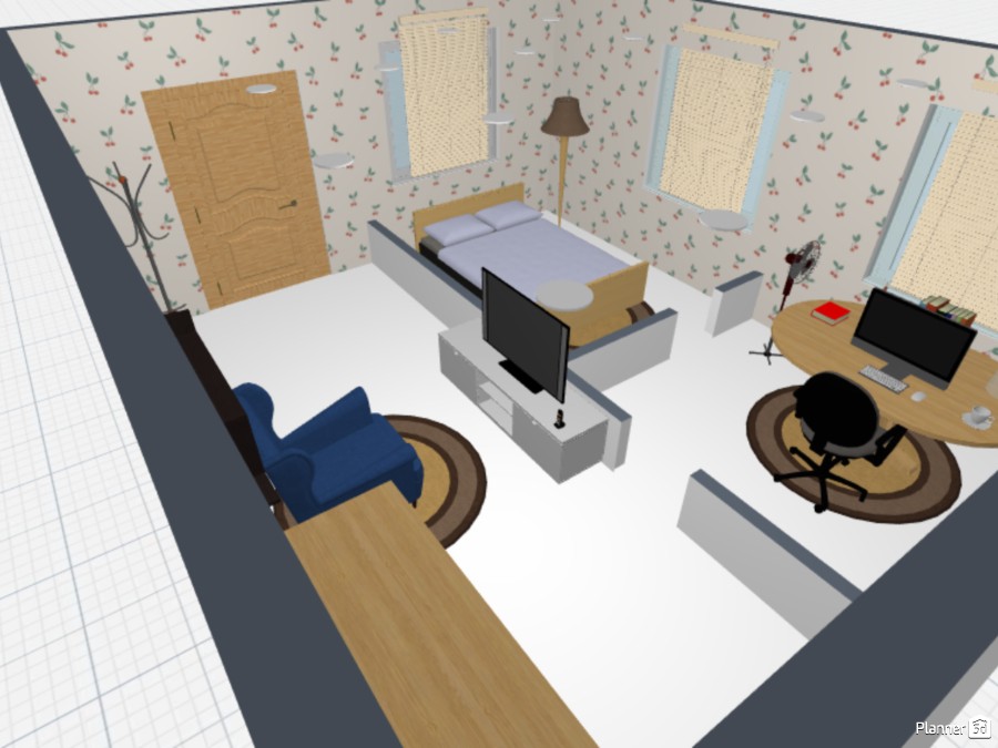 Bedroom - Free Online Design | 3D Bedroom Floor Plans by Planner 5D