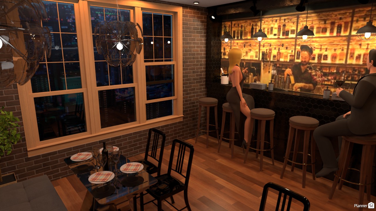 Billiards Club/pool bar/billards Hall design - Free Online Design | 3D ...