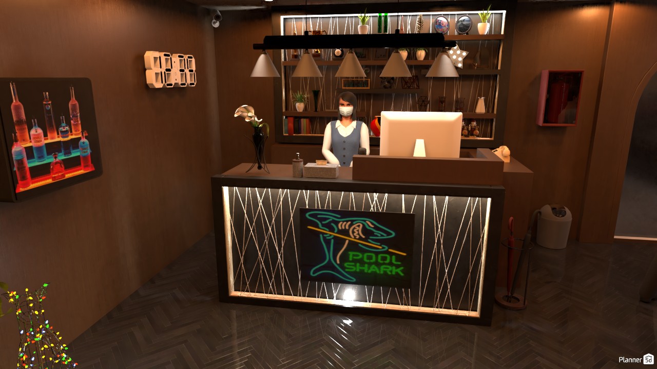 Billiards Club/pool bar/billards Hall design - Free Online Design | 3D ...