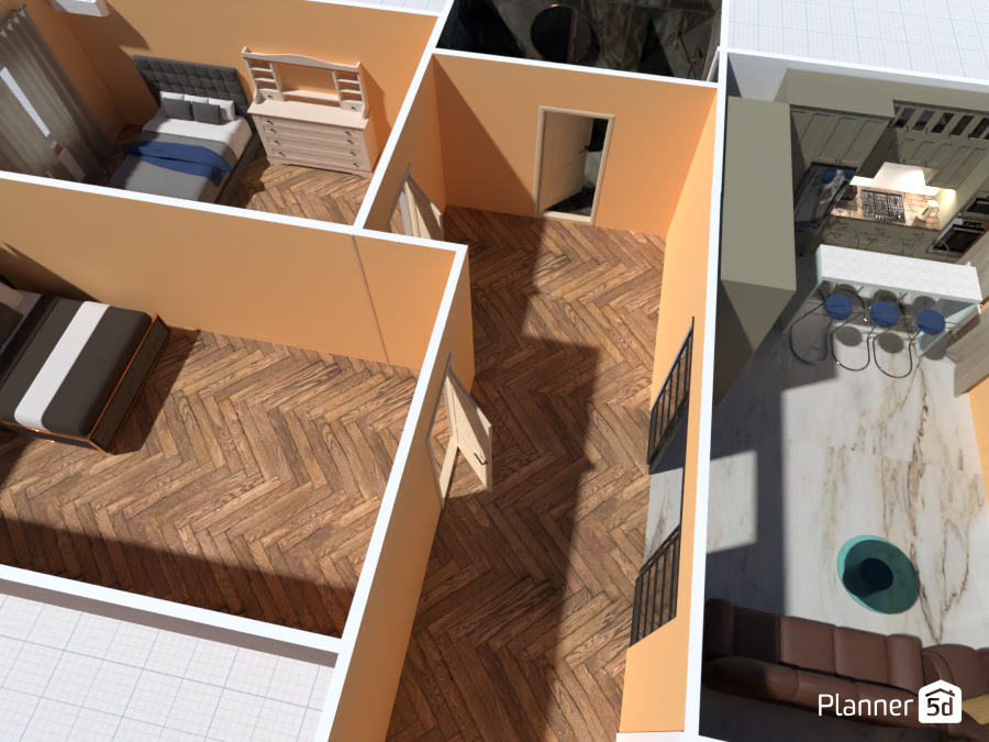 Appartment - Free Online Design | 3D Apartment Floor Plans by Planner 5D