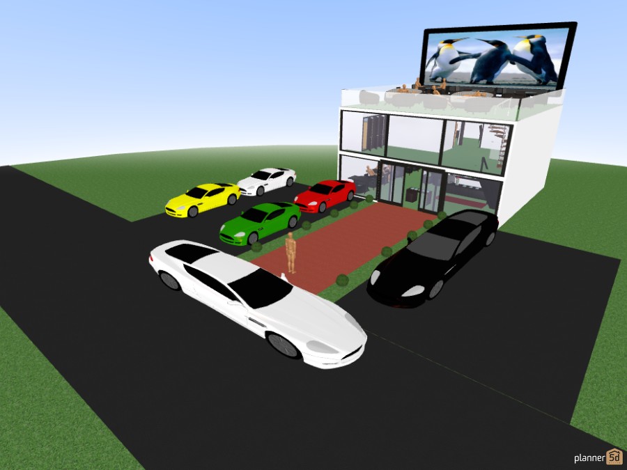 Cafe - Free Online Design | 3D Floor Plans by Planner 5D