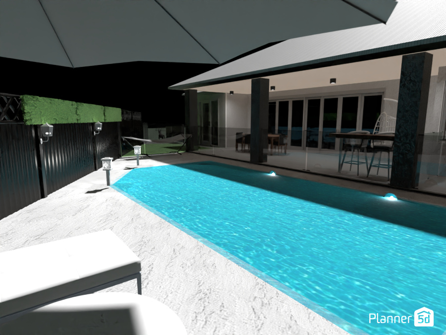 Modern Coastal Pool Resort Area - Free Online Design | 3D Floor Plans ...