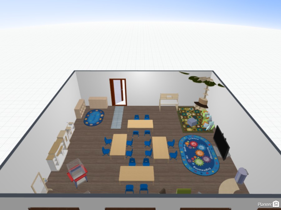 Kindergarden Classroom - Free Online Design | 3D Kids Room Floor Plans ...