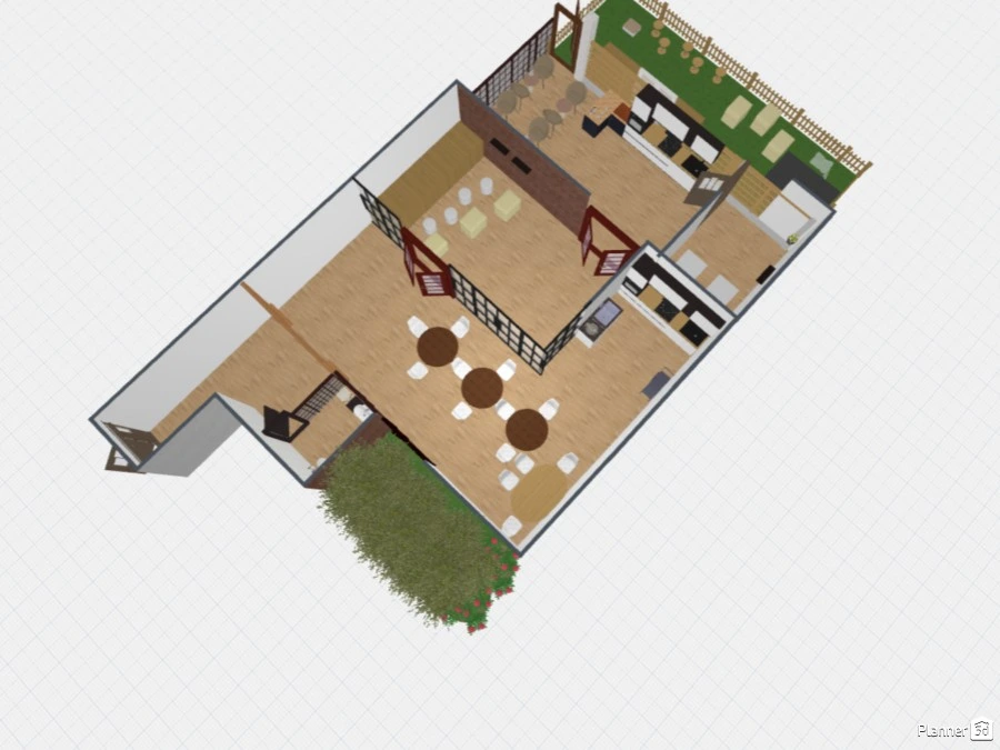 blueprint - Free Online Design | 3D Cafe Floor Plans by Planner 5D