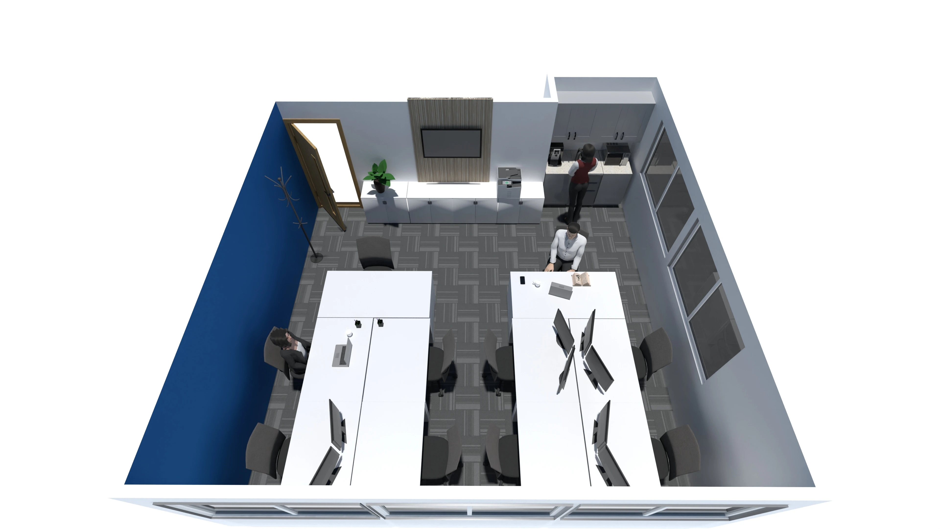 Simple Office Design - Free Online Design | 3D Office Floor Plans by ...