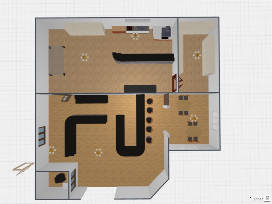 Tcc - Free Online Design | 3D Cafe Floor Plans by Planner 5D