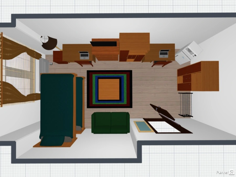 Dorm room Fall 2018 - Free Online Design | 3D Bedroom Floor Plans by ...
