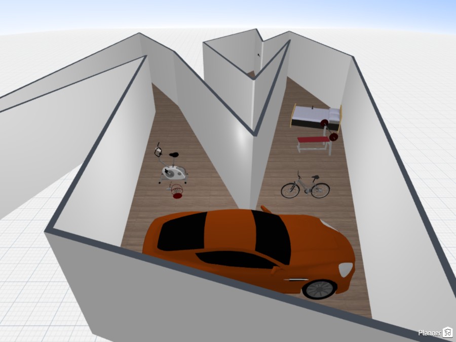 Weird garage - Free Online Design | 3D Garage Floor Plans by Planner 5D