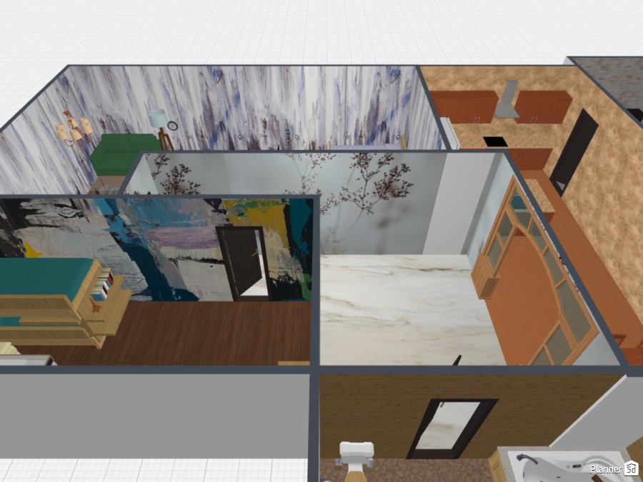 Apartment - Free Online Design | 3D Apartment Floor Plans by Planner 5D