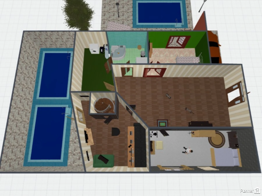 al's dream house - Free Online Design | 3D Floor Plans by Planner 5D