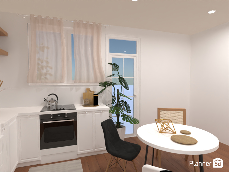 Bright Modern Kitchen - Free Online Design | 3D Floor Plans by Planner 5D