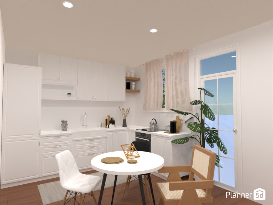 Bright Modern Kitchen - Free Online Design | 3D Floor Plans by Planner 5D