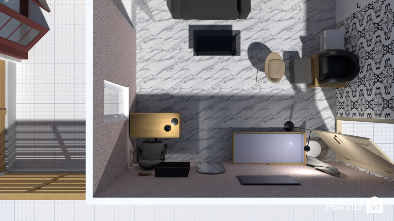 Proyecto #84 - Free Online Design | 3D Cafe Floor Plans by Planner 5D