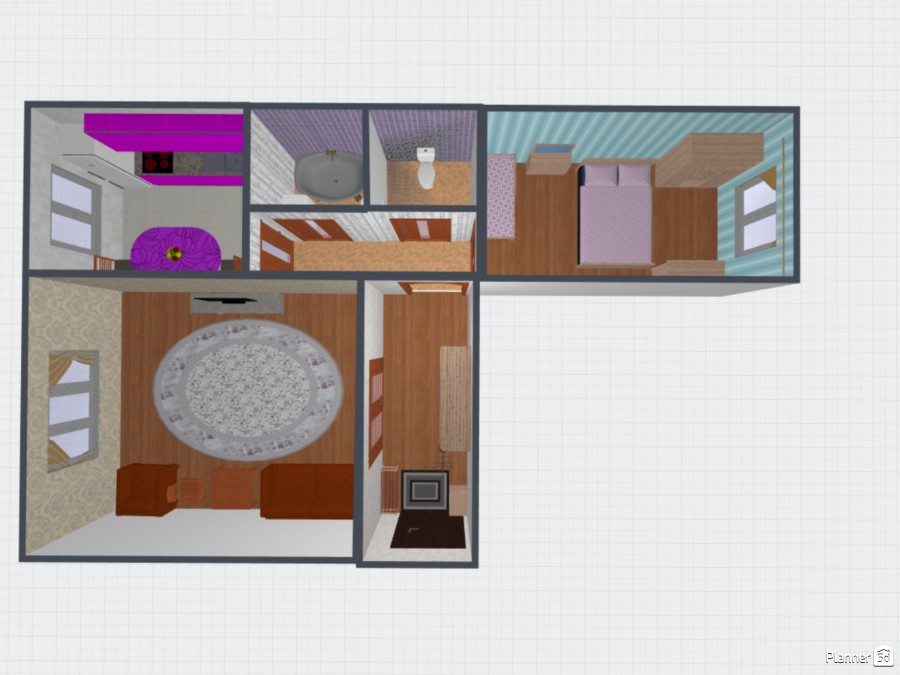 2 - Free Online Design | 3D Apartment Floor Plans by Planner 5D