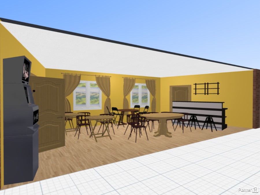 Bruincafe Dubbel D - Free Online Design | 3D Floor Plans by Planner 5D