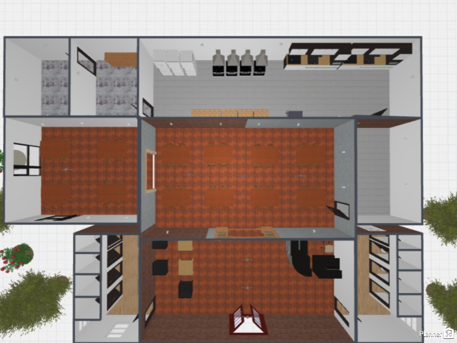 Restaurante - Free Online Design | 3D Architecture Floor Plans by ...