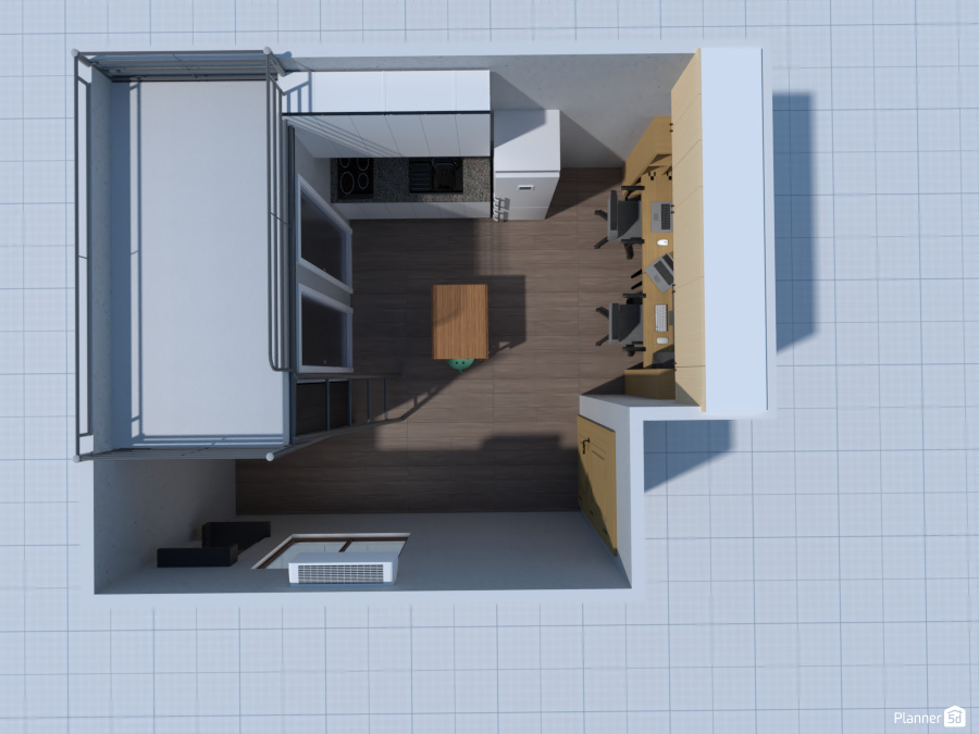 5x4 Loft House - Free Online Design | 3D Floor Plans by Planner 5D