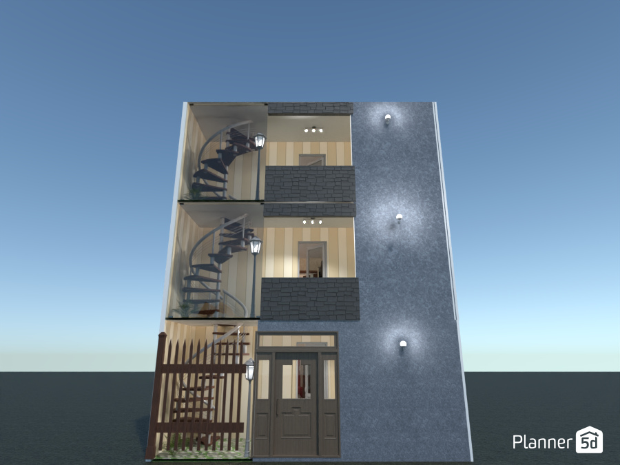 Single bedroom apartment - Free Online Design | 3D Floor Plans by ...