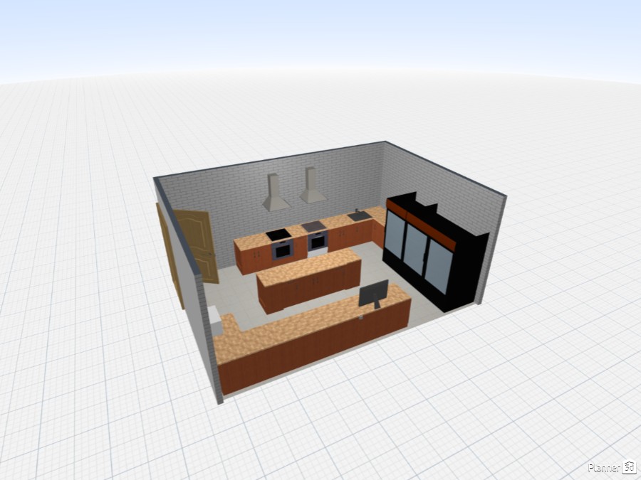 Kitchen - Free Online Design | 3D Kitchen Floor Plans by Planner 5D
