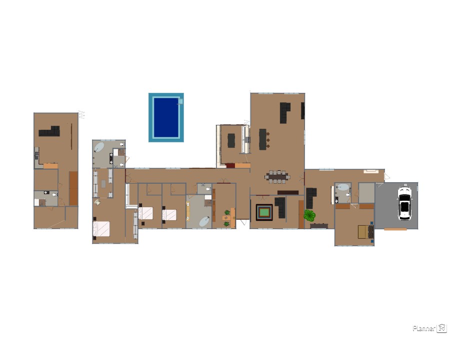 House Plan - Free Online Design | 3D Maison Floor Plans by Planner 5D