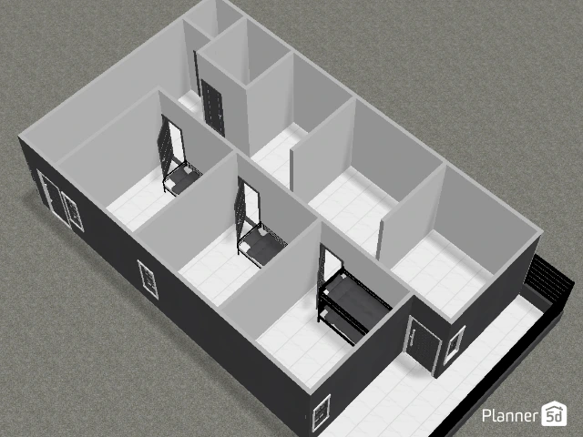 Rumah 6x11 - Free Online Design | 3D DIY Floor Plans by Planner 5D