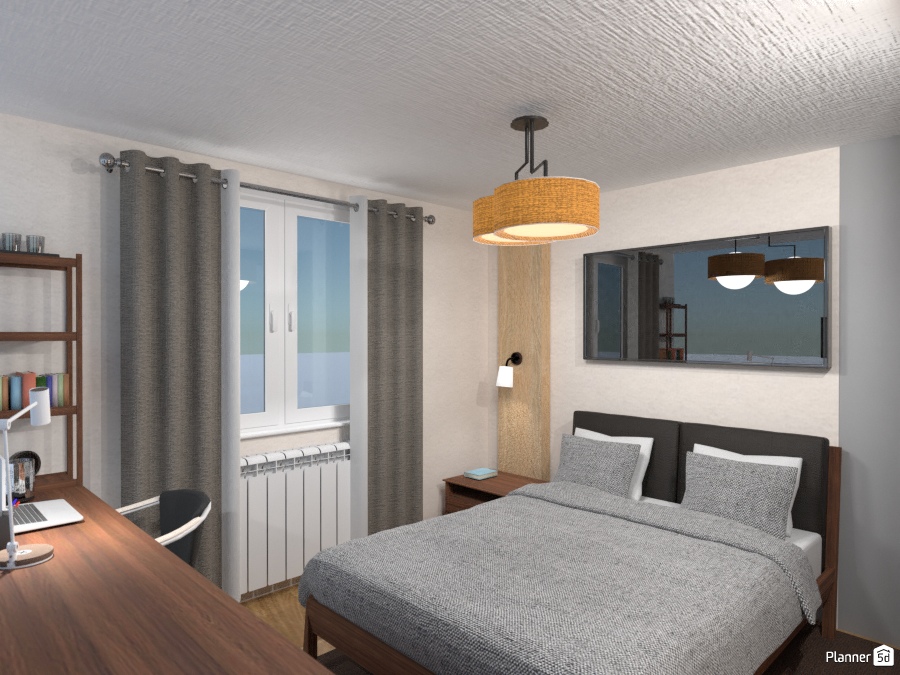 12 sqm bedroom - Free Online Design | 3D Floor Plans by Planner 5D