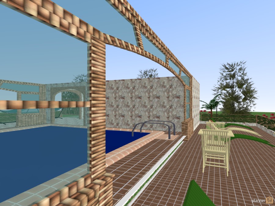 3 проект - Free Online Design | 3D Terrace Floor Plans by Planner 5D