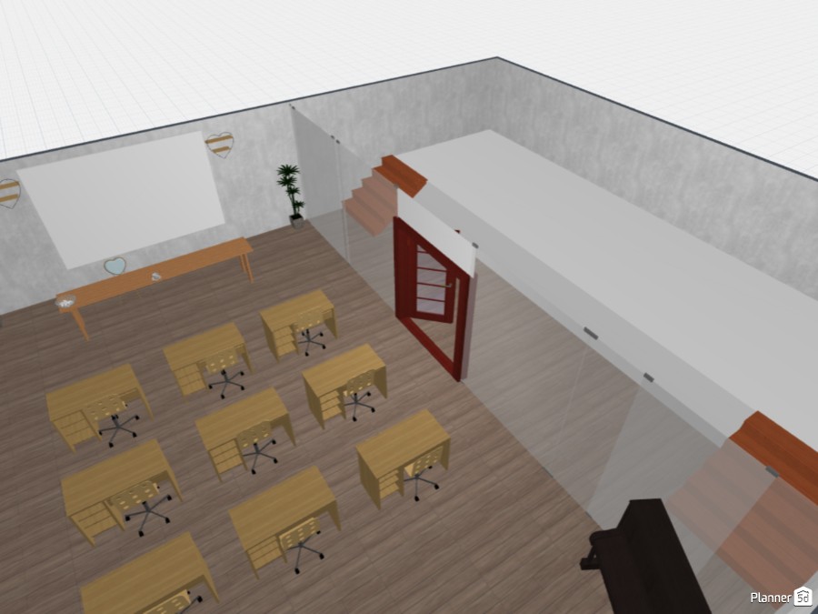 Classroom - Free Online Design | 3D Аrchitektūra Floor Plans by Planner 5D