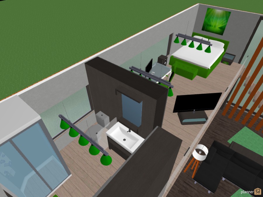 Maison avec mezzanines - Free Online Design | 3D Floor Plans by Planner 5D